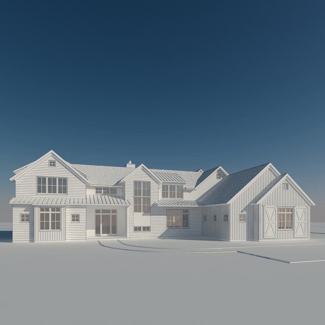3D House Farm Model - TurboSquid 1345993