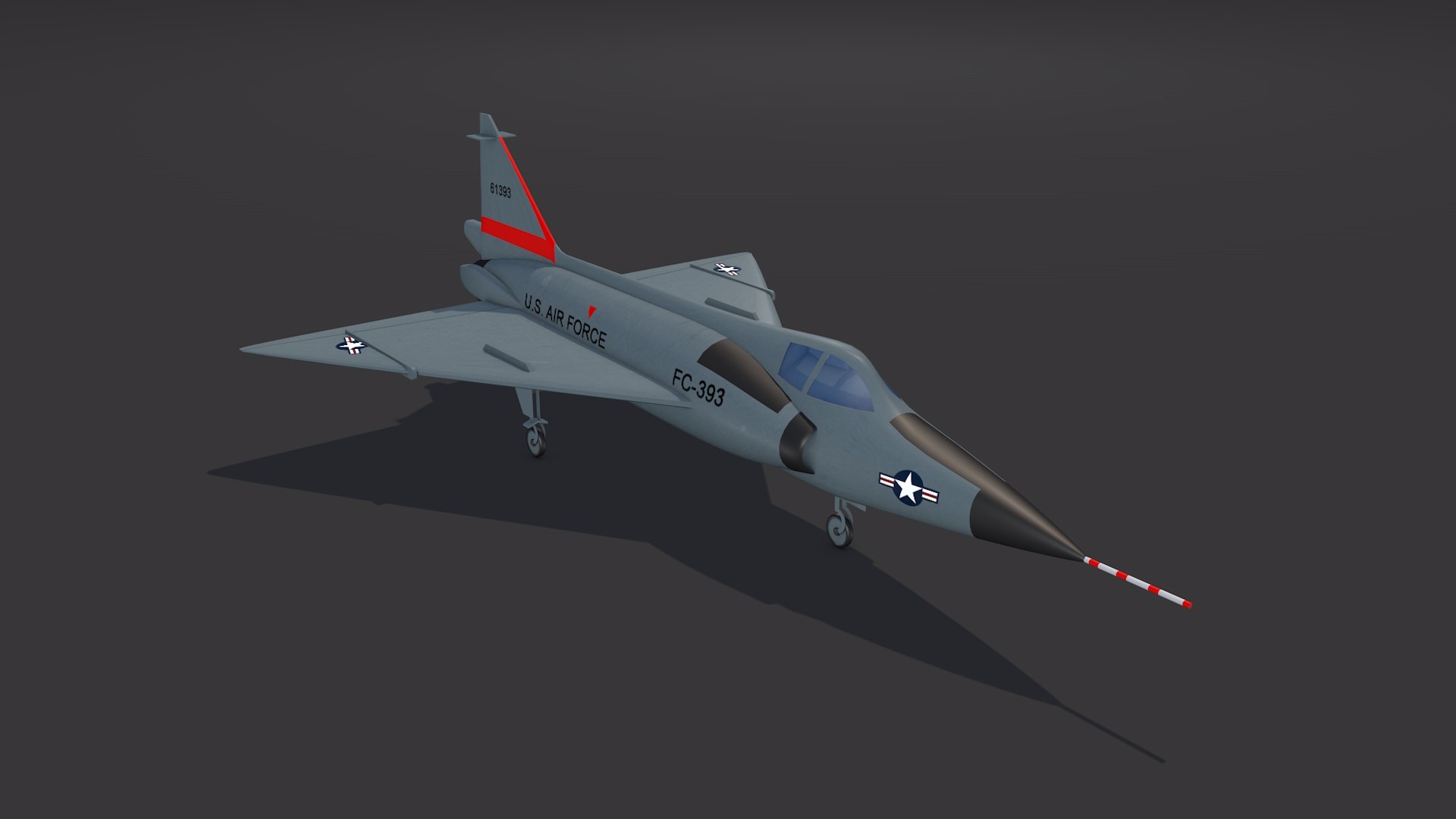 Convair F-102 Delta 3D Model - TurboSquid 2093382
