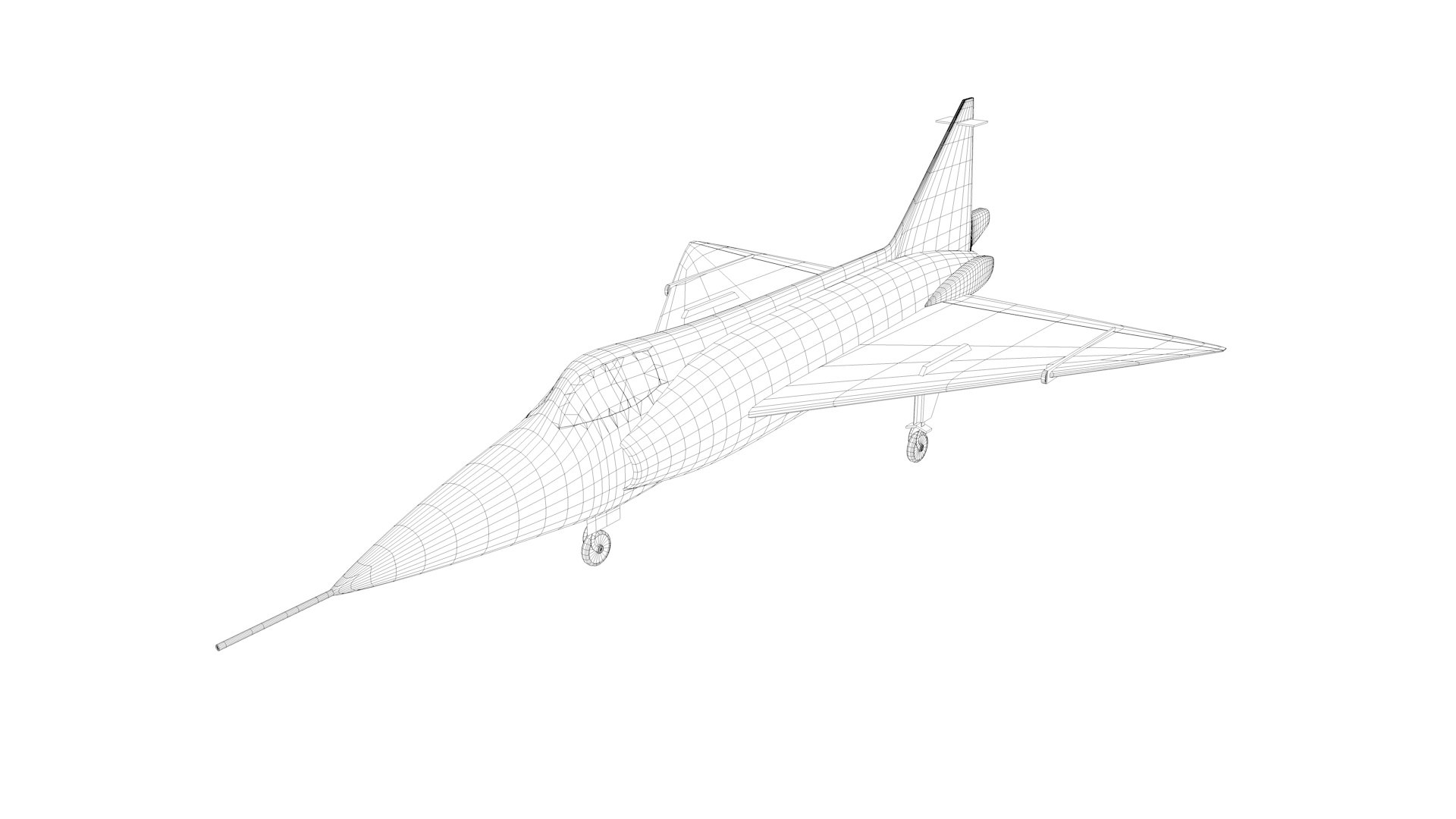 Convair F-102 Delta 3D Model - TurboSquid 2093382