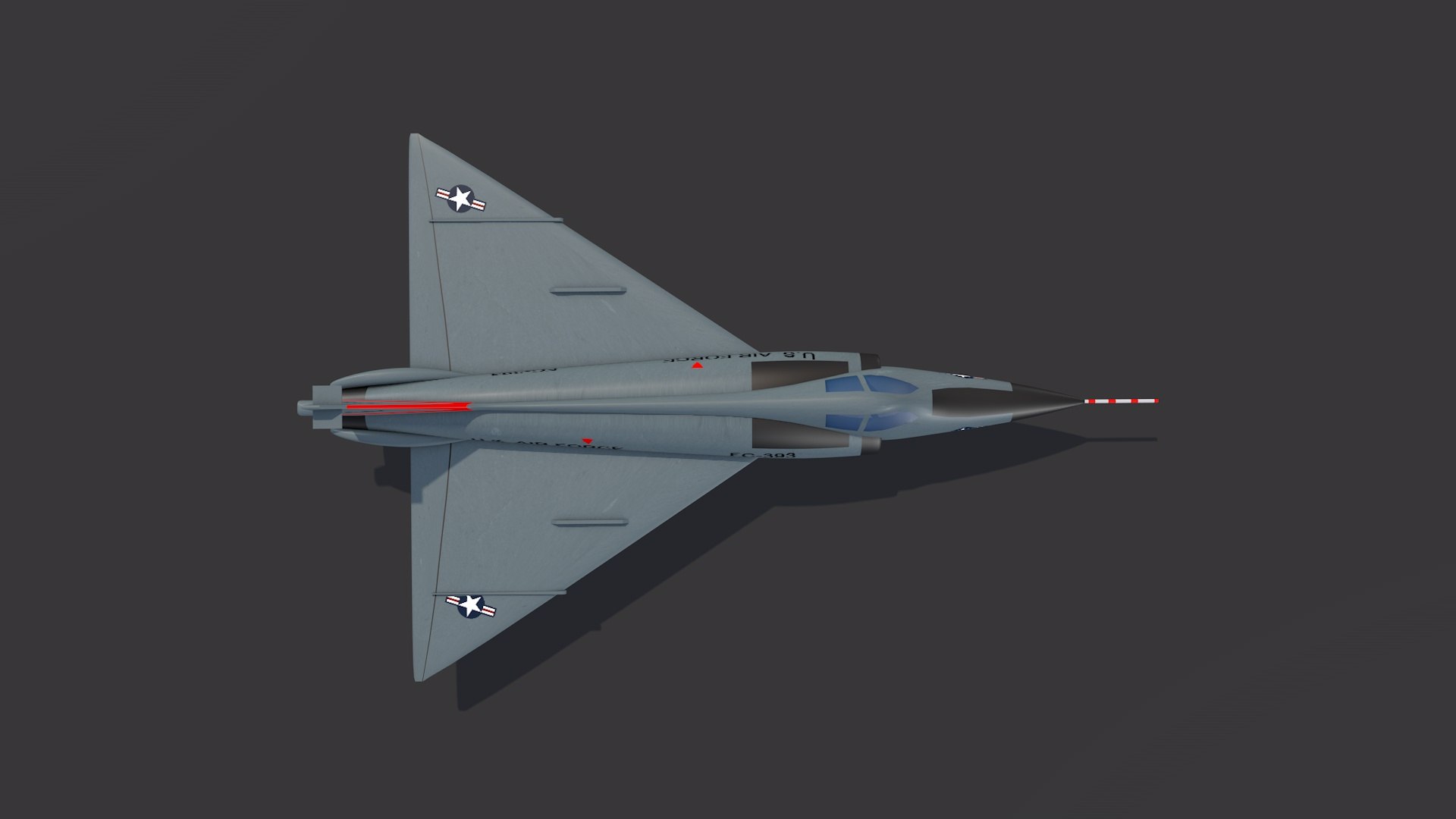 Convair F-102 Delta 3D Model - TurboSquid 2093382