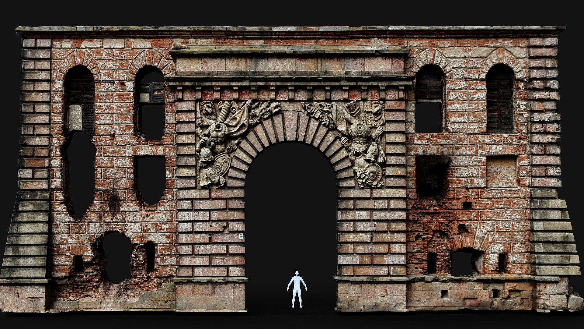 Abandoned Ruins 1800century Fortress Photogrammetry 3D Model ...