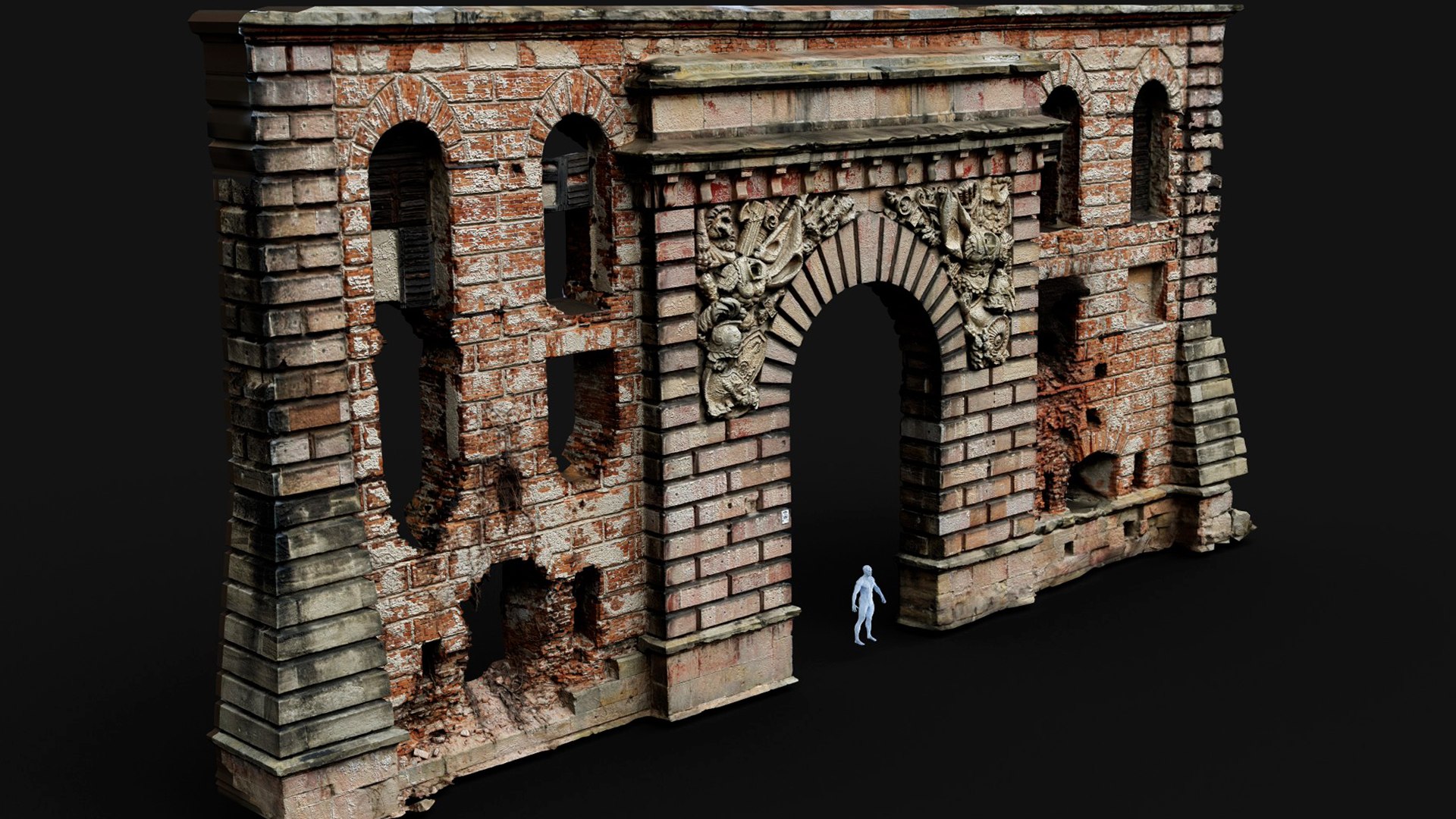 Abandoned Ruins 1800century Fortress Photogrammetry 3D Model ...