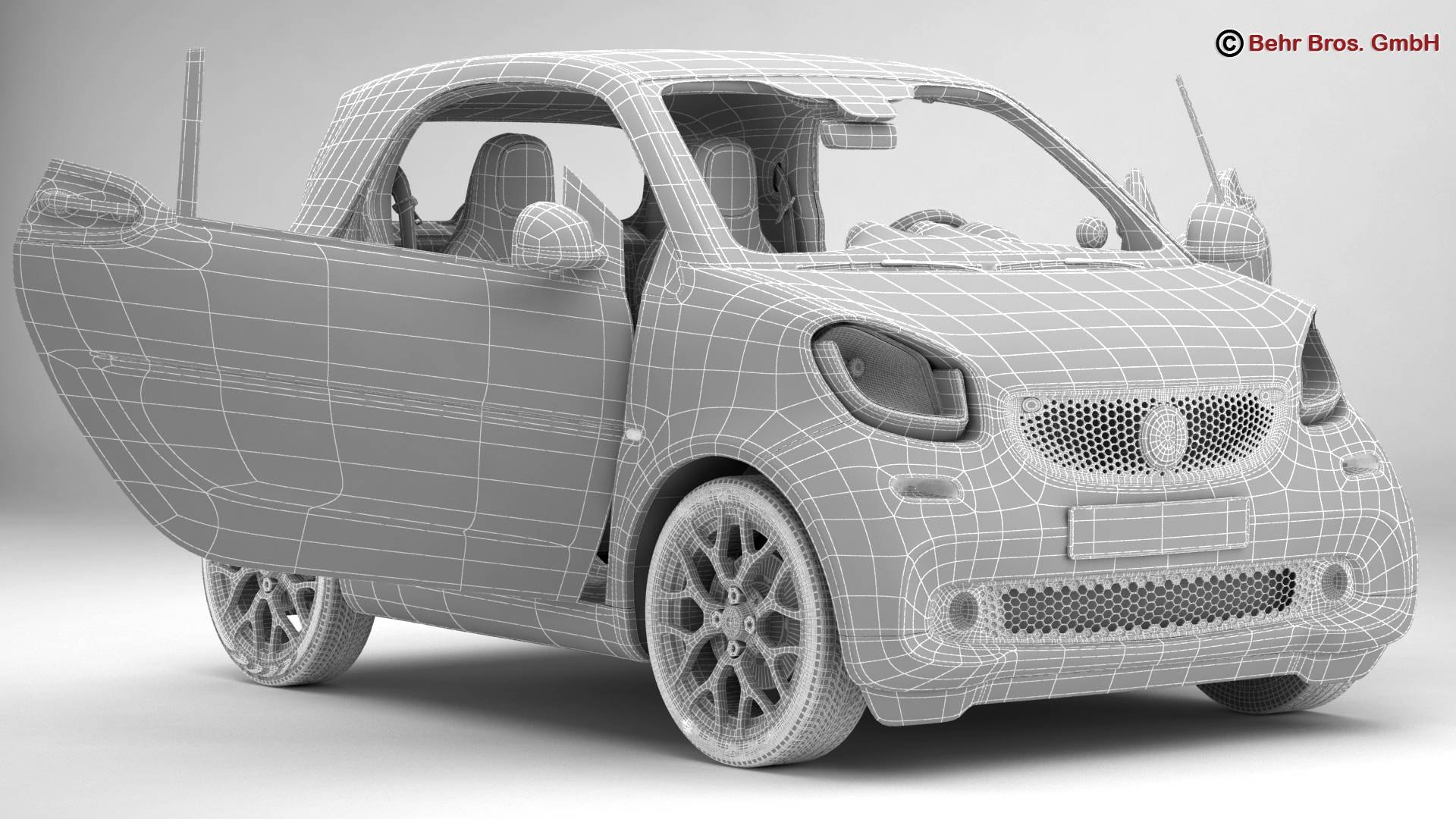 3d smart fortwo 2015 model