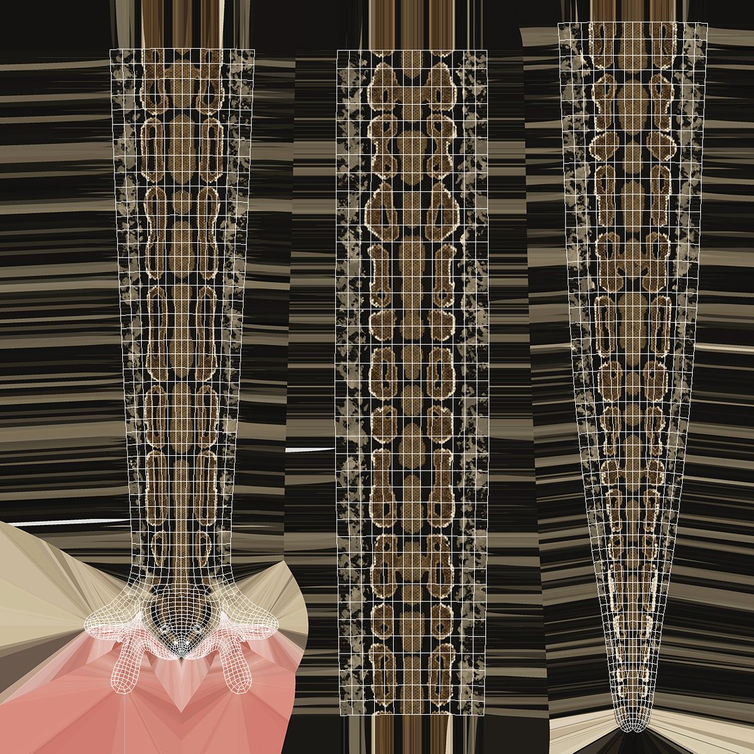 3D brown python snake rigged model - TurboSquid 1417834