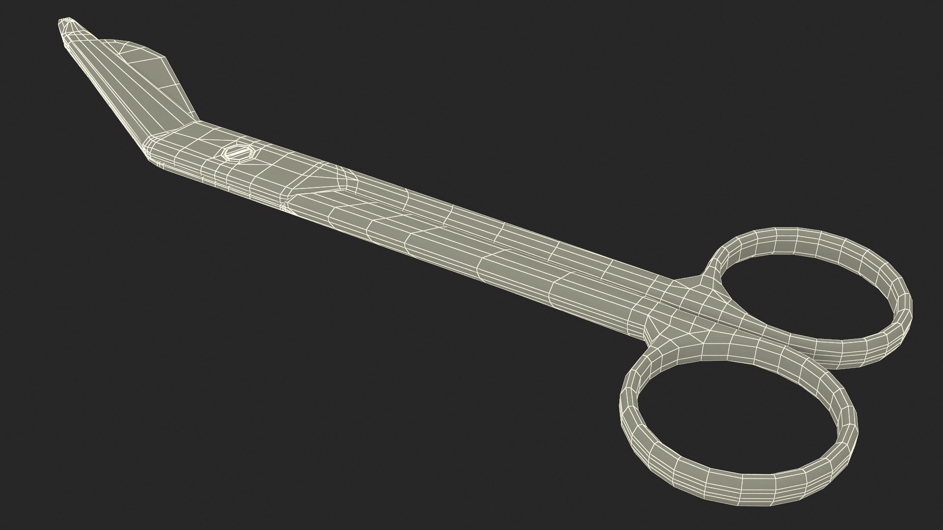 Angled Bandage Scissors Copper 3D - TurboSquid 2148617