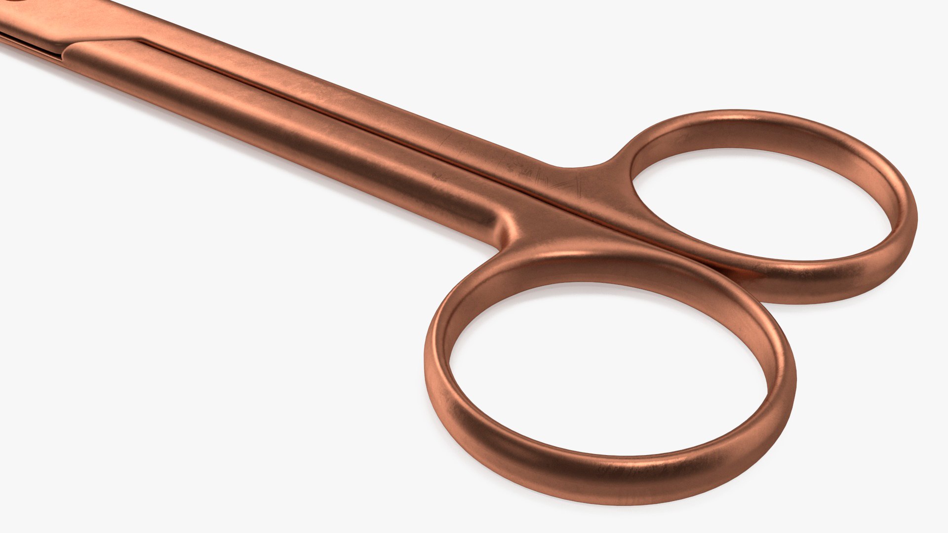 Angled Bandage Scissors Copper 3D - TurboSquid 2148617