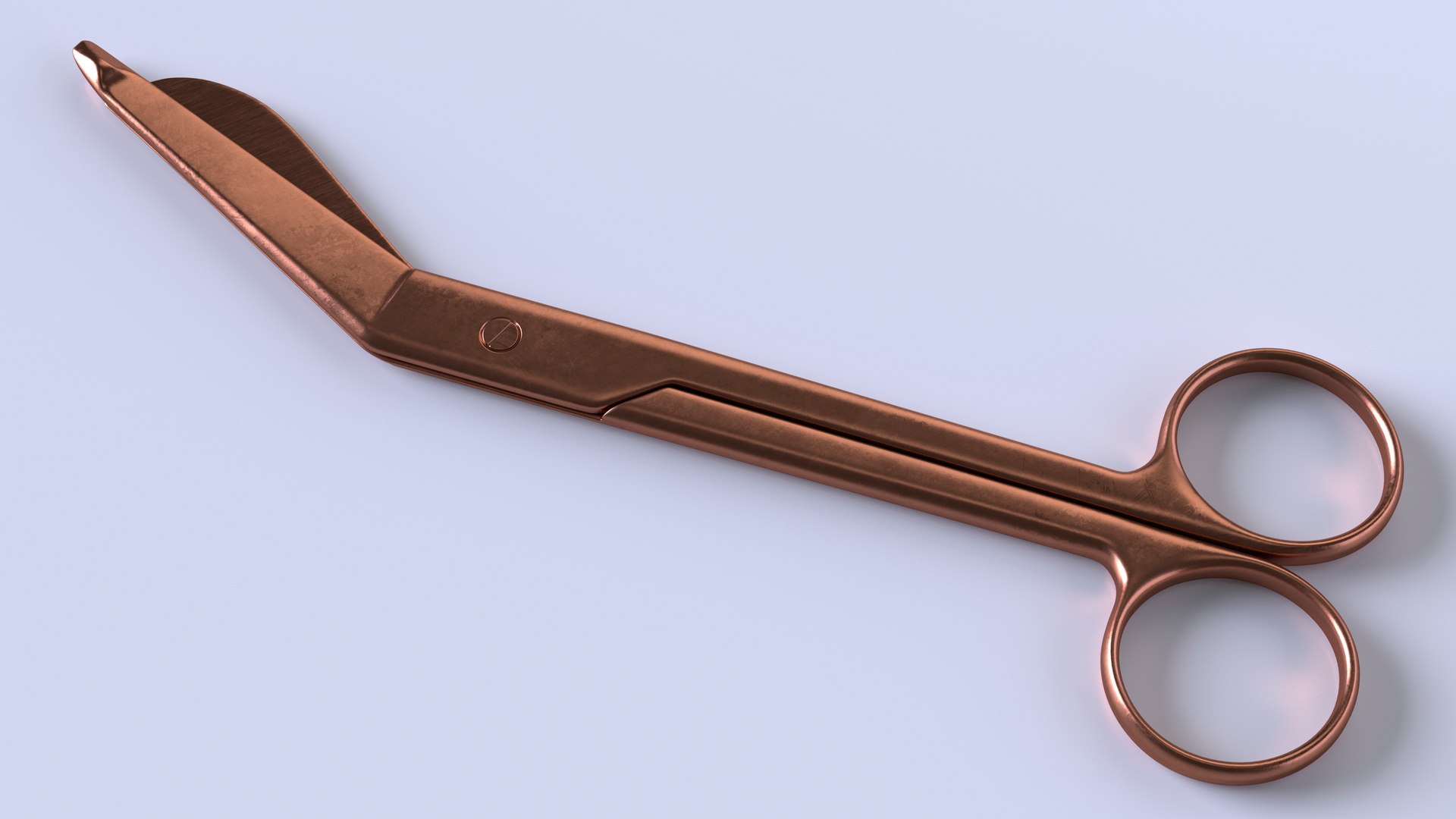 Angled Bandage Scissors Copper 3D - TurboSquid 2148617