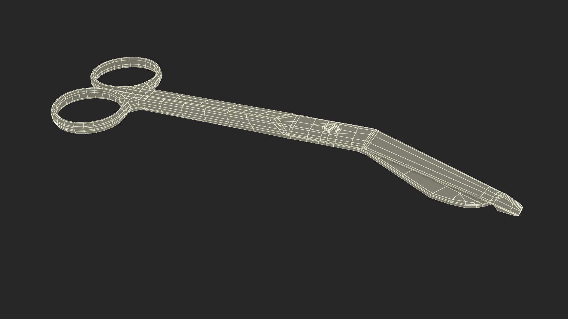 Angled Bandage Scissors Copper 3D - TurboSquid 2148617