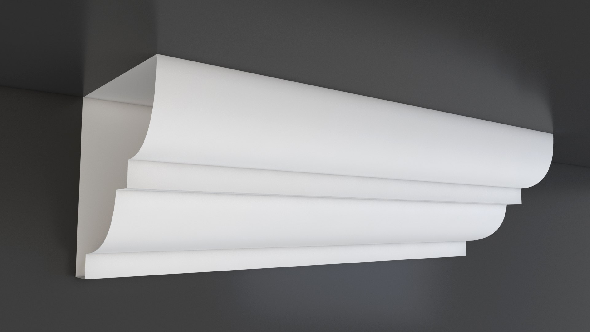 3D Cornice 06 Straight Model - TurboSquid 1505388