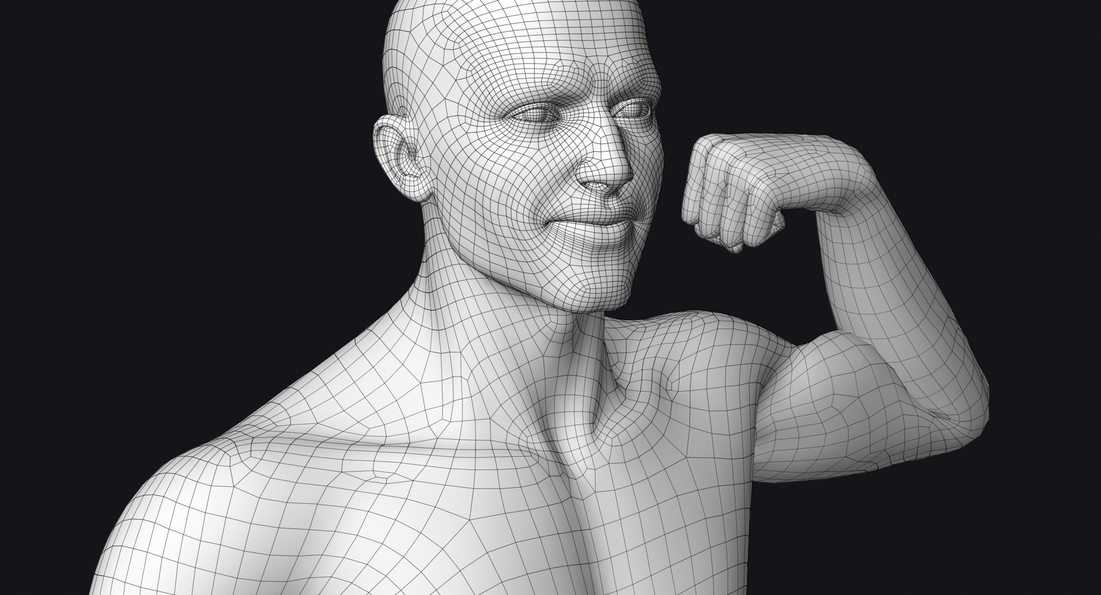 3d rigged male basic model