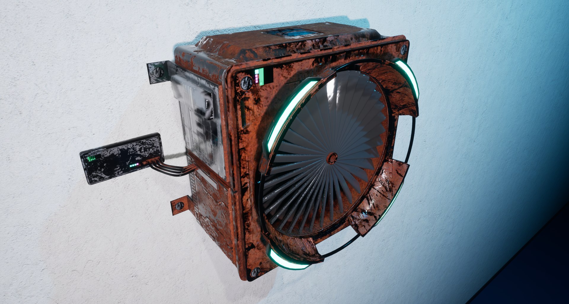 Cyberpunk Air Conditioner 3D Model - TurboSquid 2283430