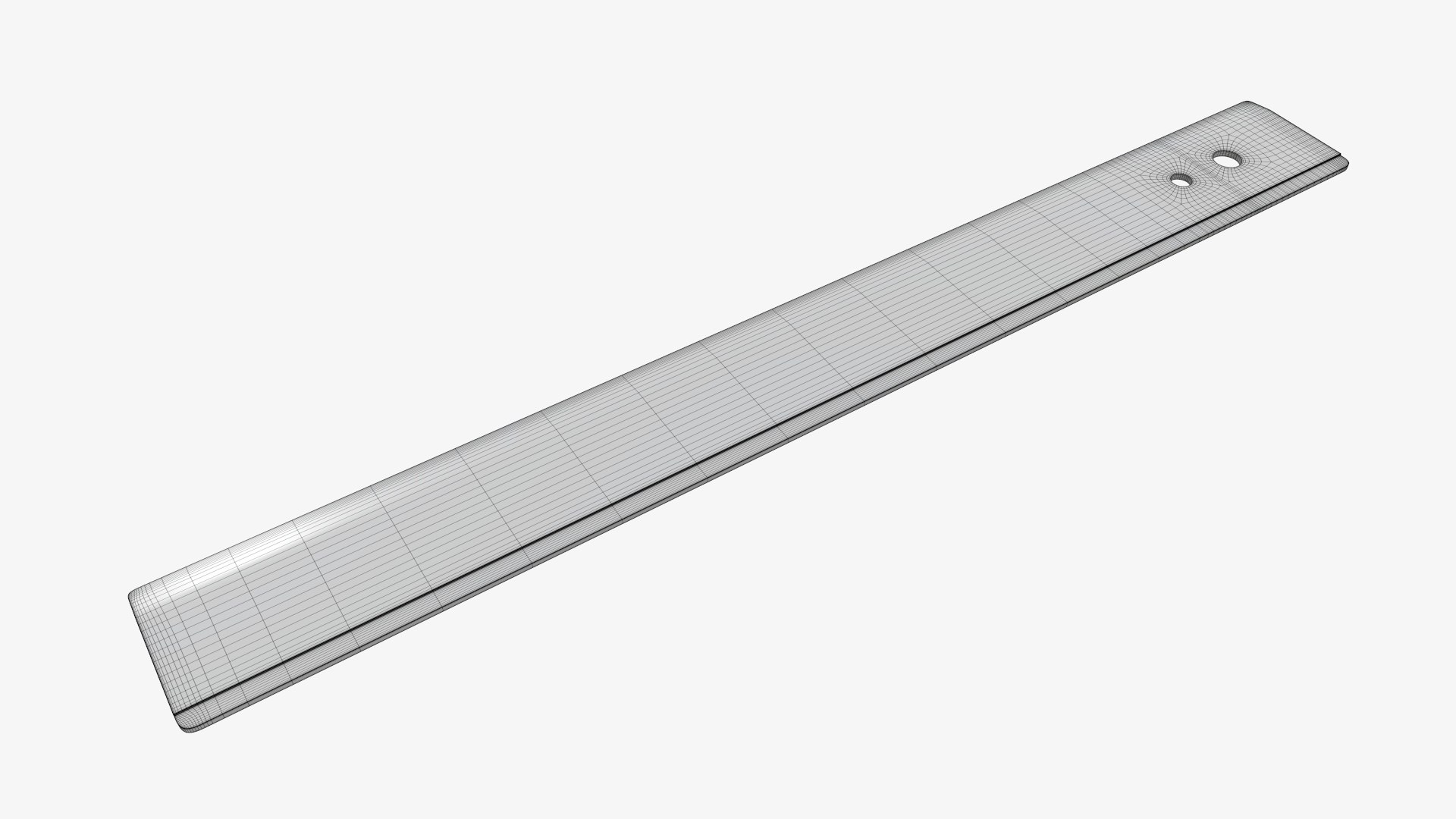 Ruler Plastic 3D Model - TurboSquid 1677542