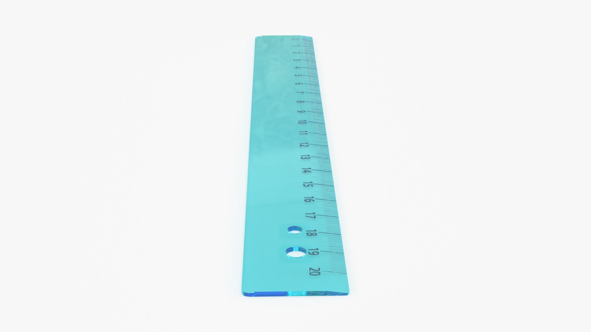 Ruler Plastic 3D Model - TurboSquid 1677542