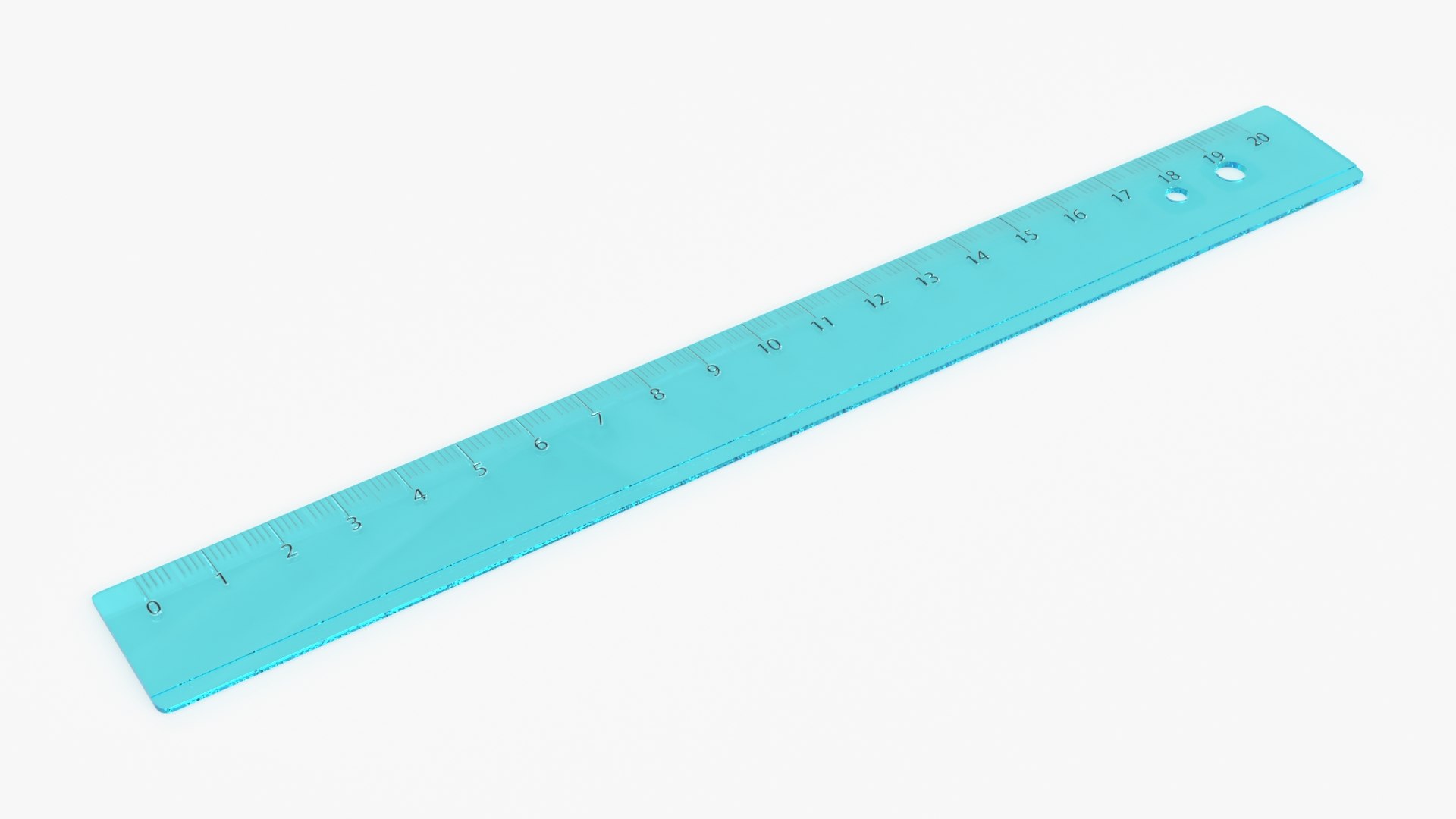 Ruler Plastic 3D Model - TurboSquid 1677542