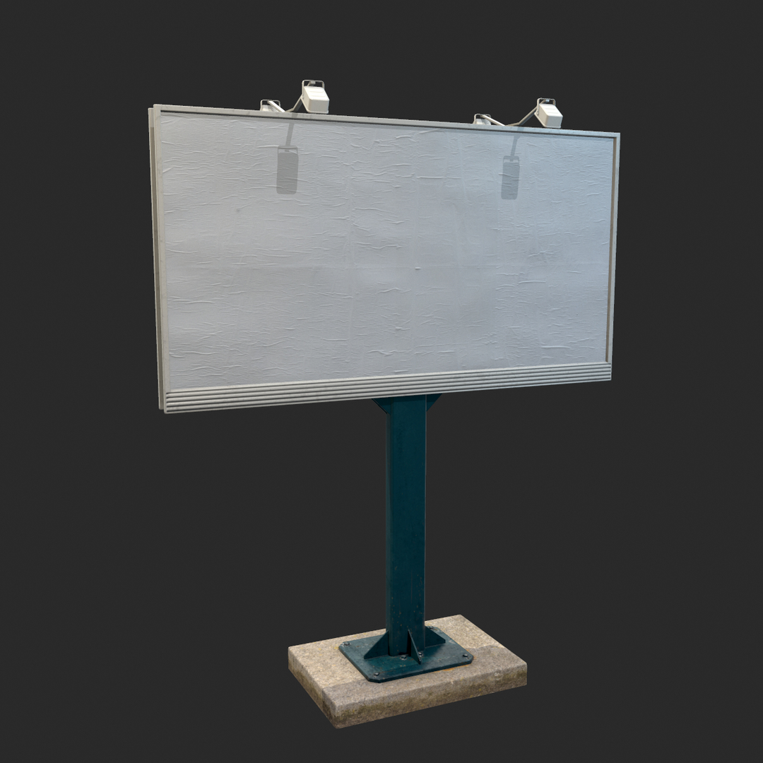 Obj Ready Low-poly Billboard 48