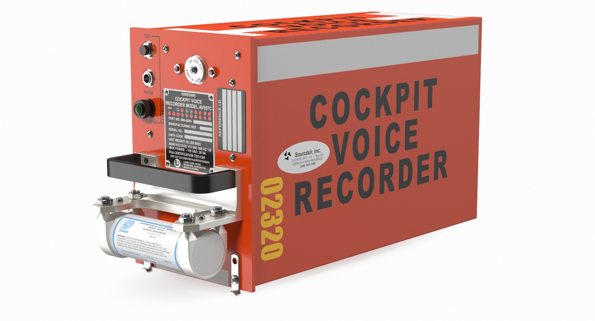 Flight Recorders 3D Model - TurboSquid 1430984
