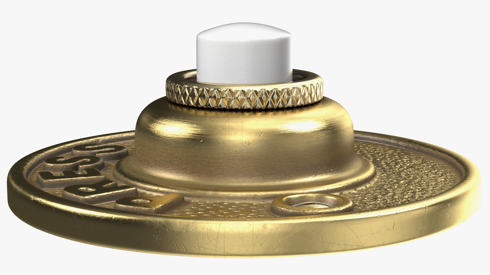 3D Model Brass Door Buzzer Button - TurboSquid 1713531