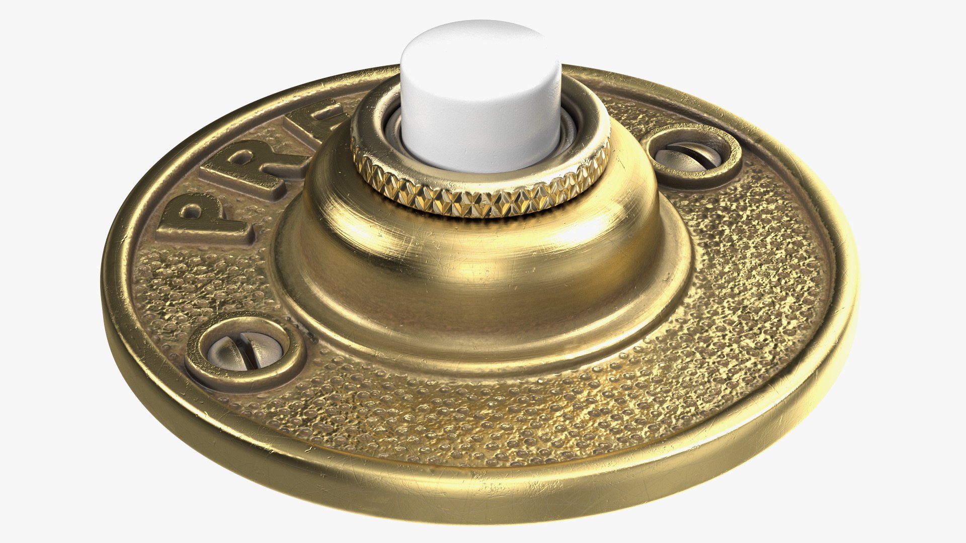 3D Model Brass Door Buzzer Button - TurboSquid 1713531