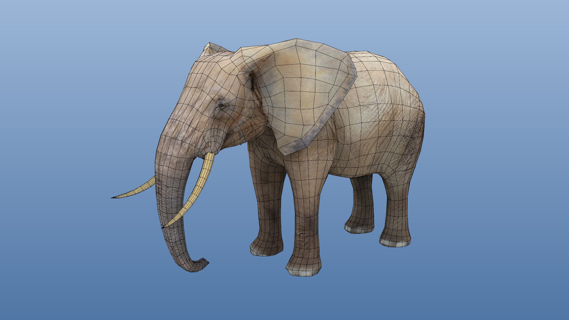 3d Model Elephant Rigged Unity