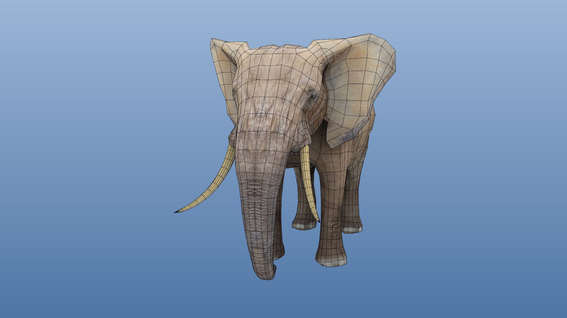 3d Model Elephant Rigged Unity