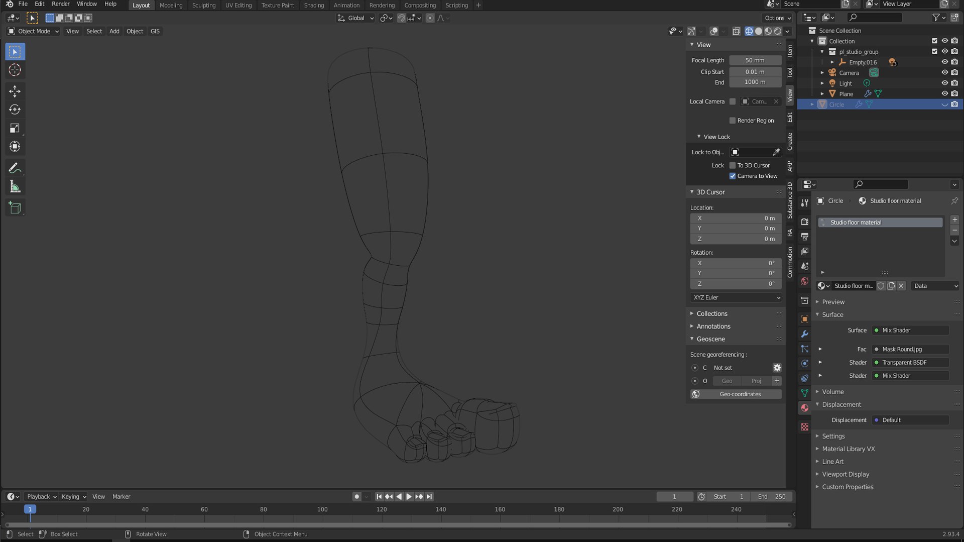 3D Cartoon Foot With Nails Model - TurboSquid 1804522