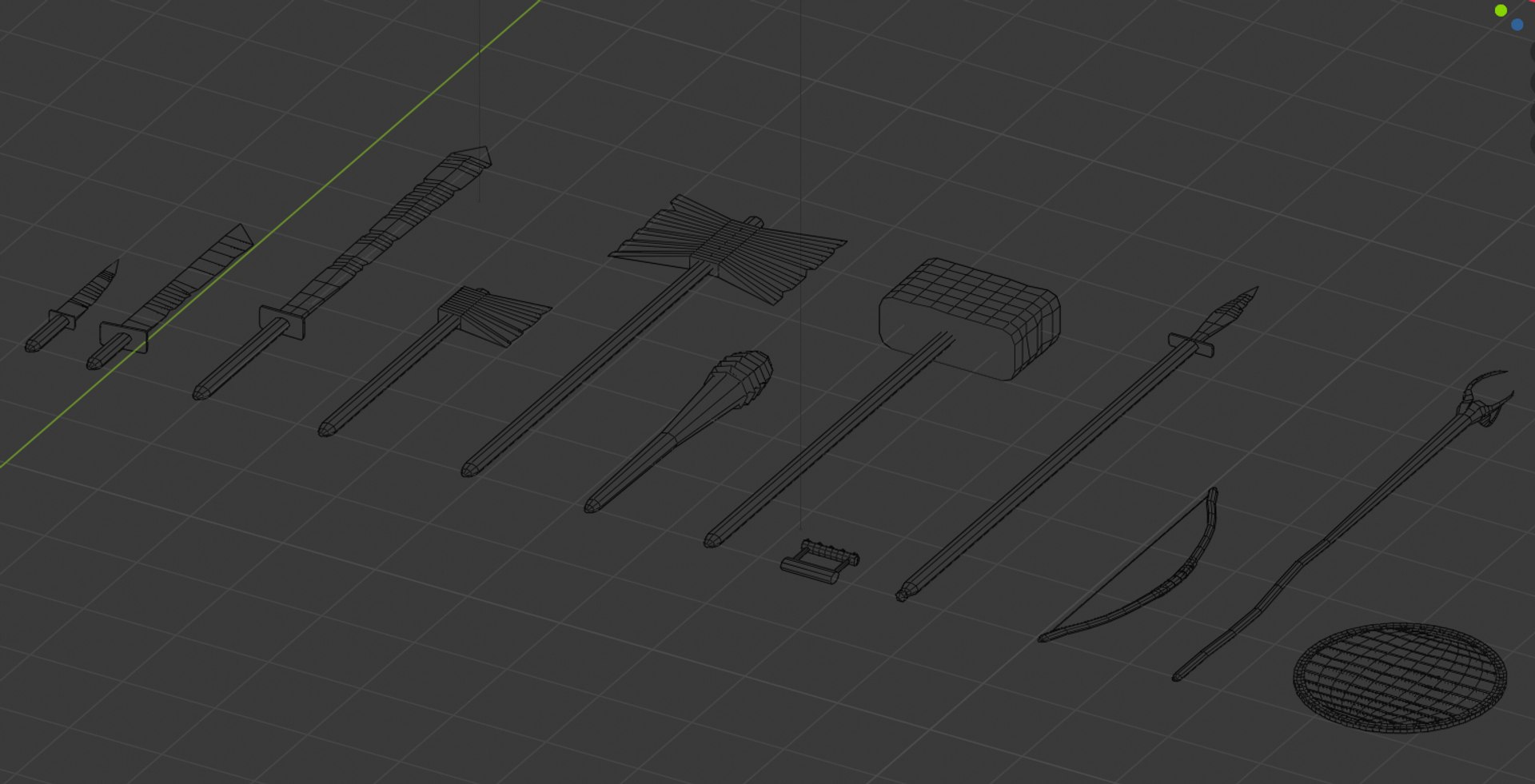 Free Dagger Sword Axe Model - TurboSquid 1569009