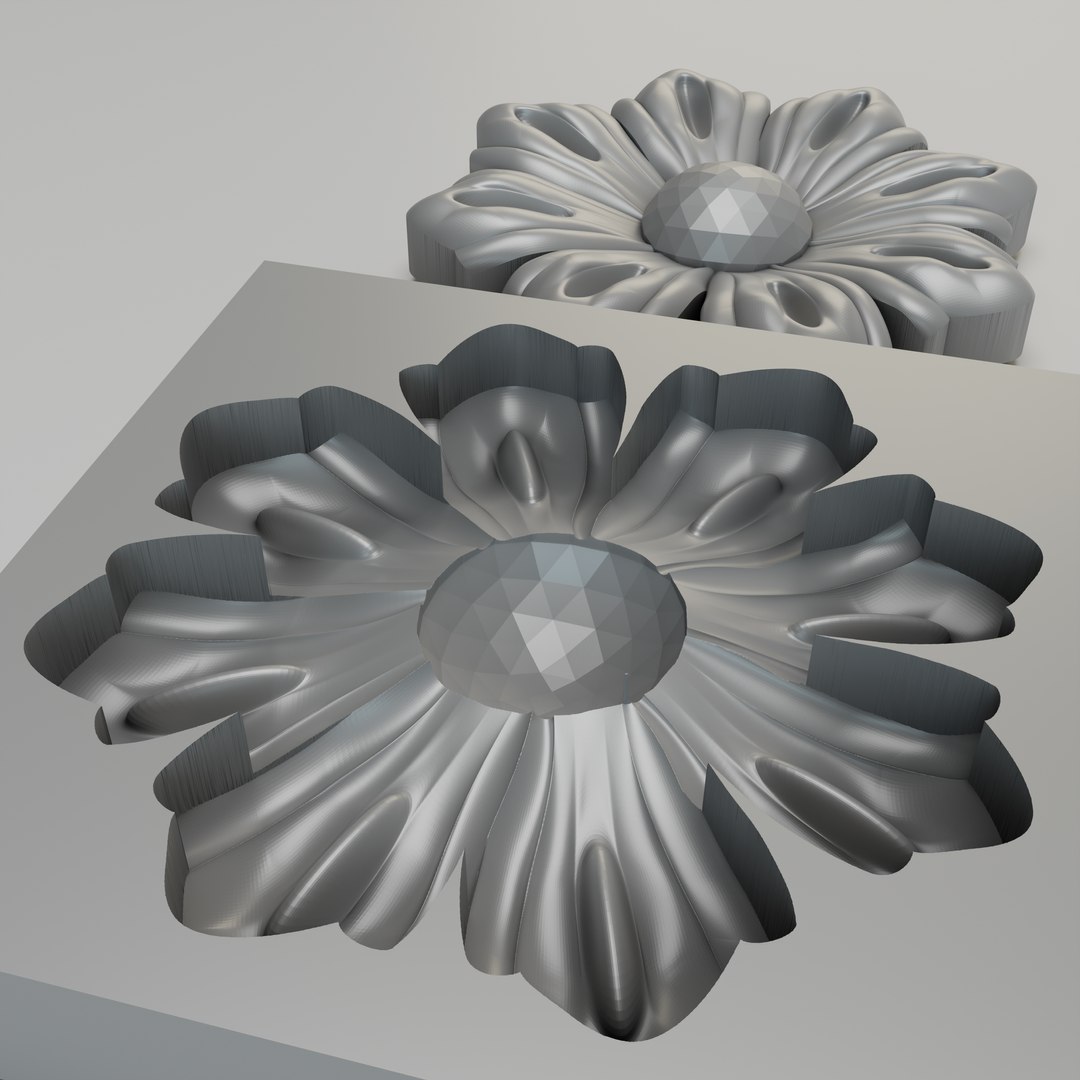 3D Flower - Silicone Or Plaster Mold 3D Print Model 3D Print Model ...