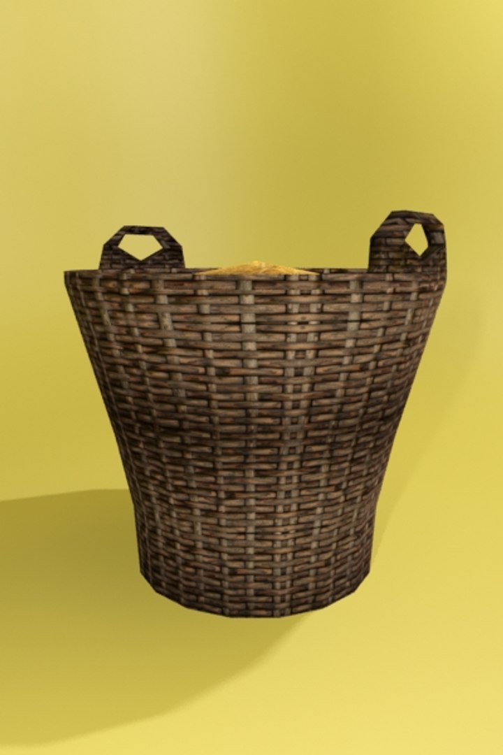 3d Model Basket Maps Normal