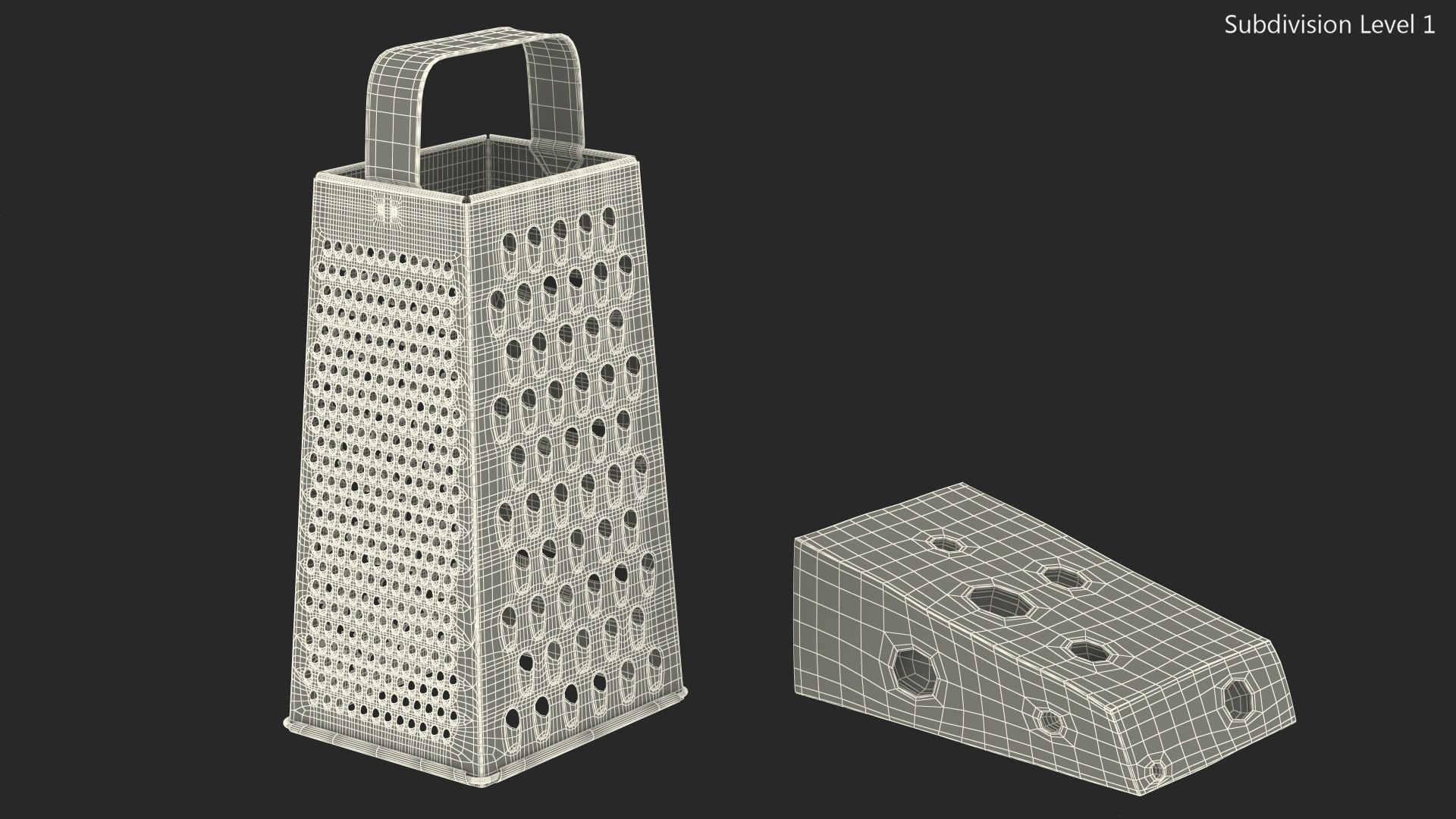 3D model kitchen grater cheese - TurboSquid 1548368