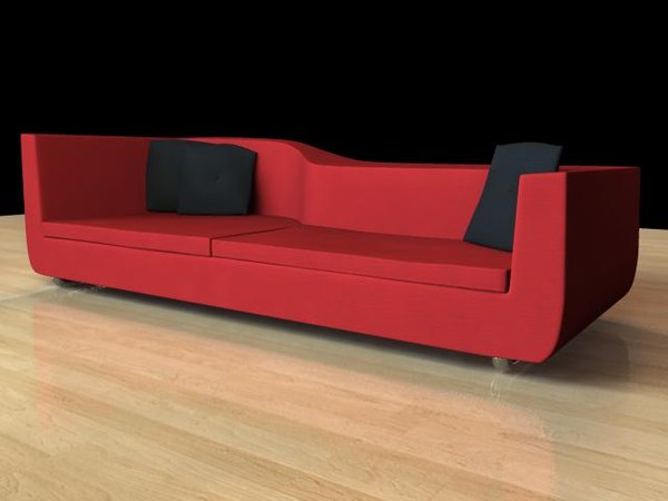 contemporary couch 3d model
