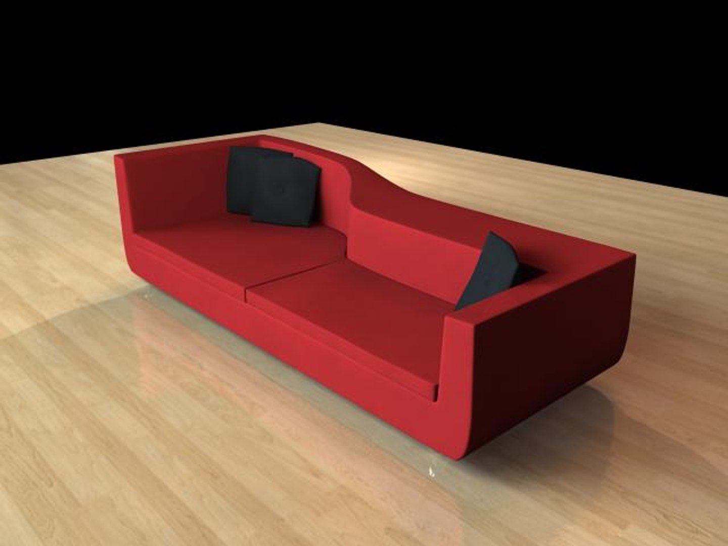 Contemporary Couch 3d Model