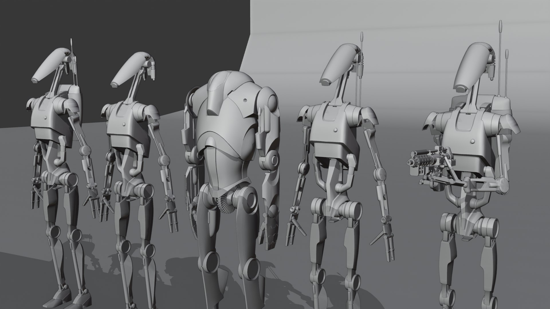 3D Starwars Battle Droids - TurboSquid 2133194