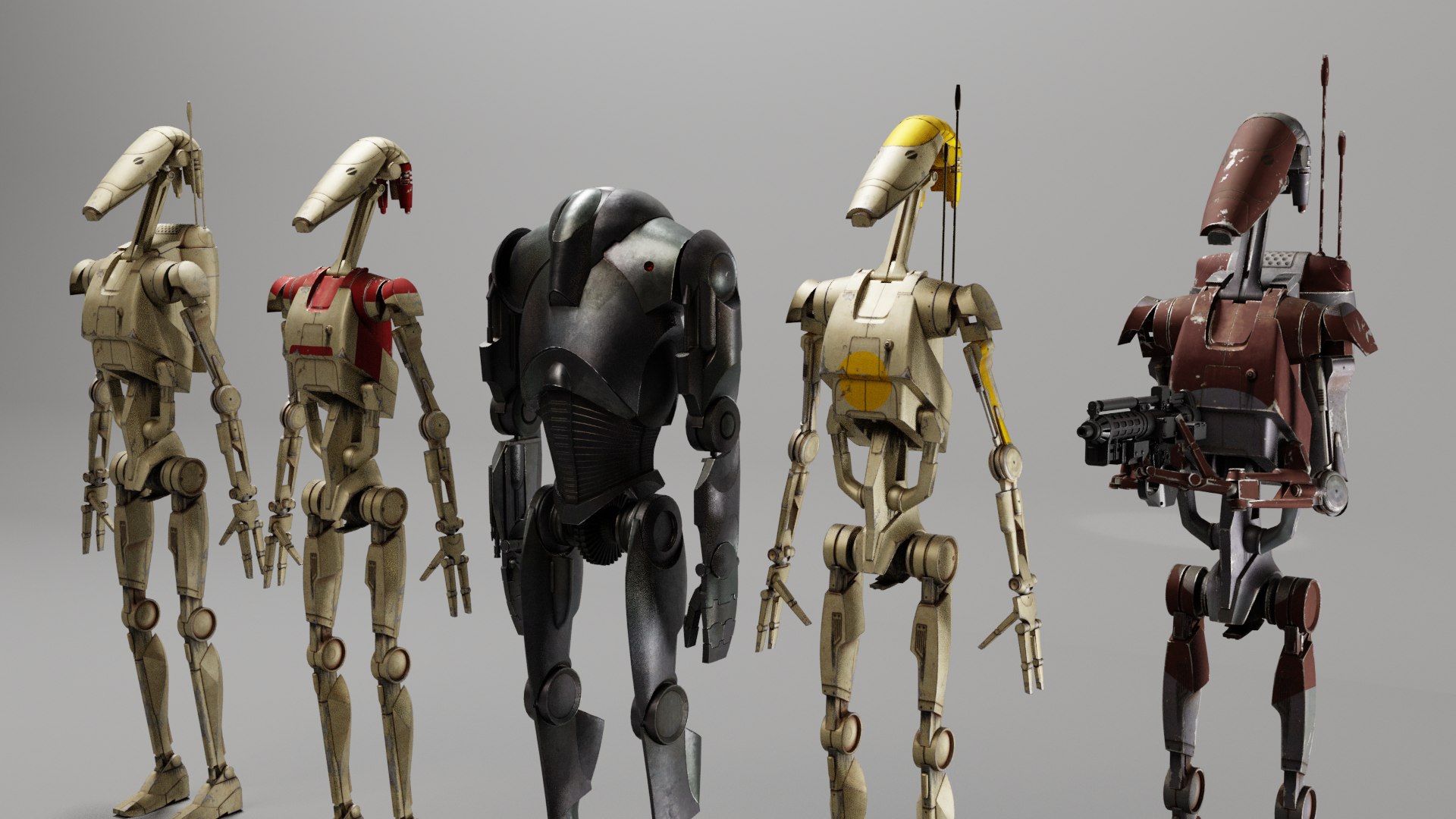 3D Battle Droids - TurboSquid 2133194