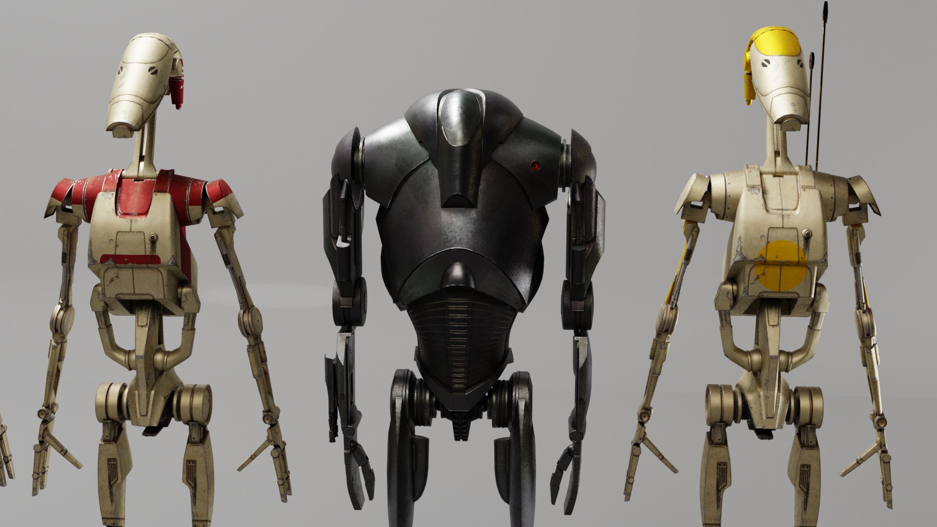 3D Starwars Battle Droids - TurboSquid 2133194