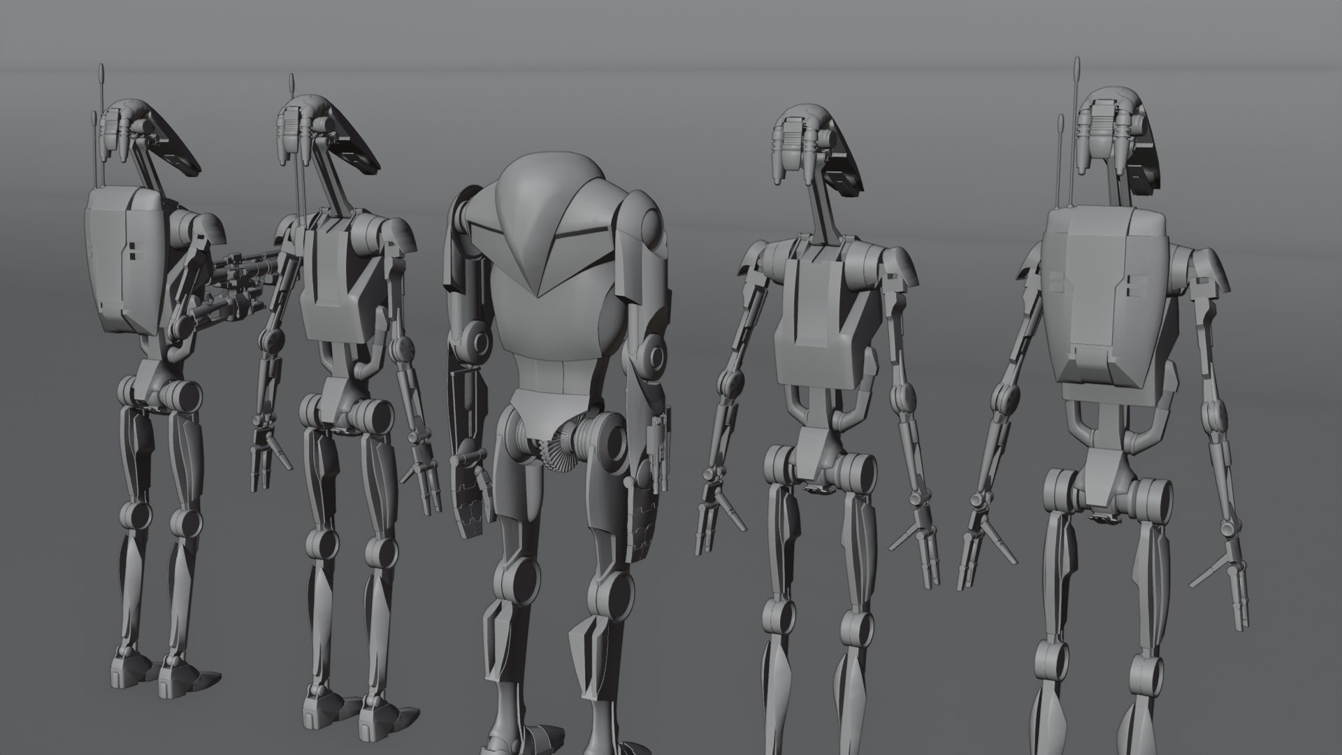 3D Starwars Battle Droids - TurboSquid 2133194