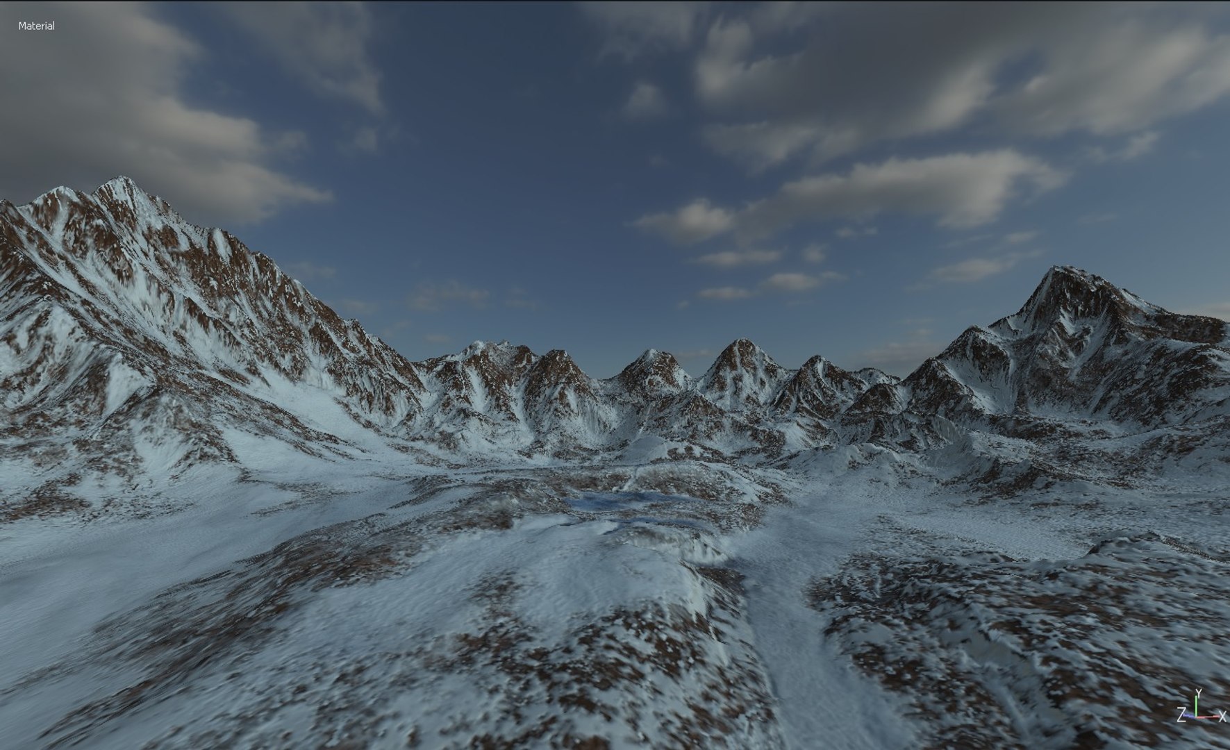 Terrain Mountain Landscape 3D Model - TurboSquid 1409295