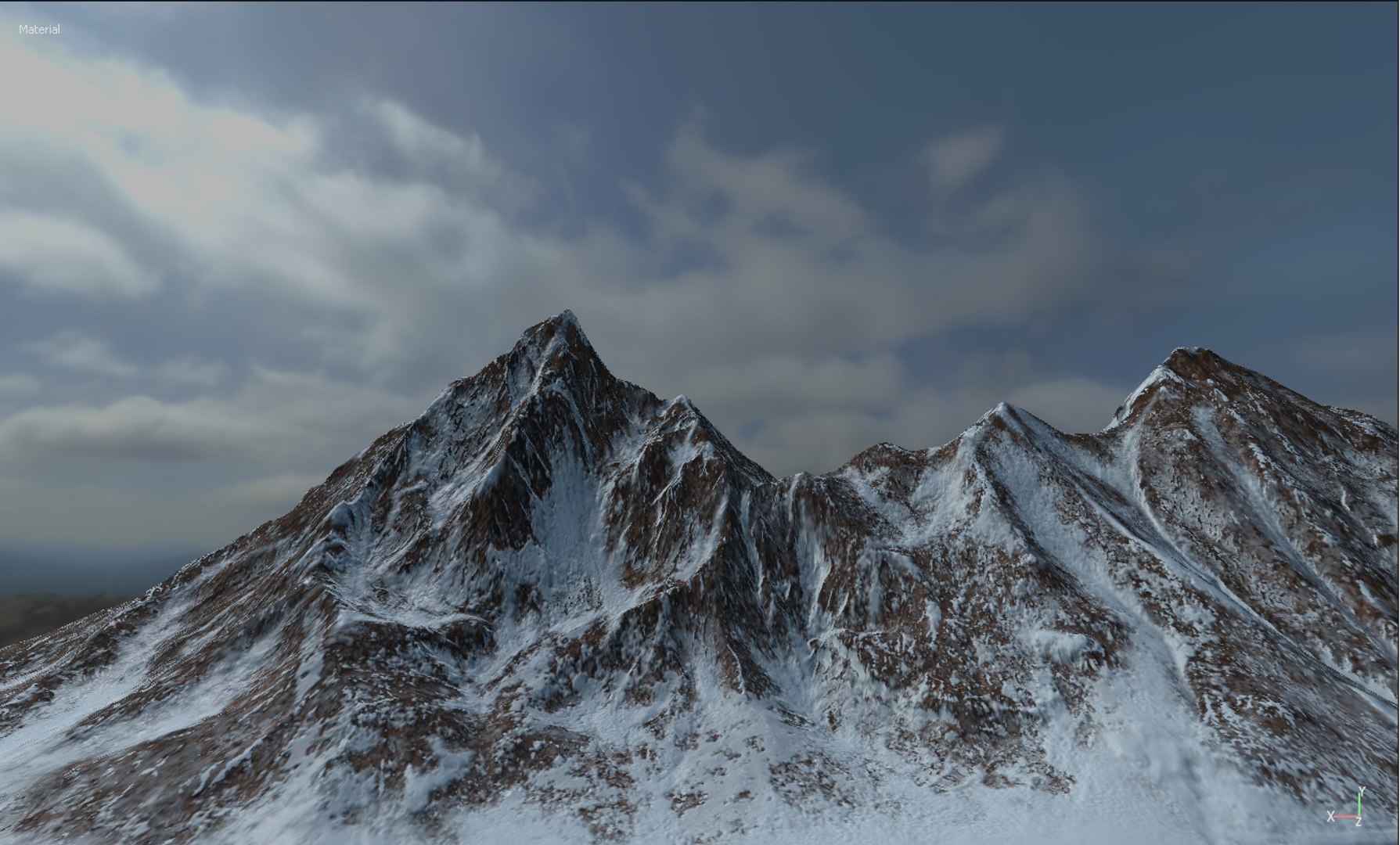 Terrain Mountain Landscape 3D Model - TurboSquid 1409295