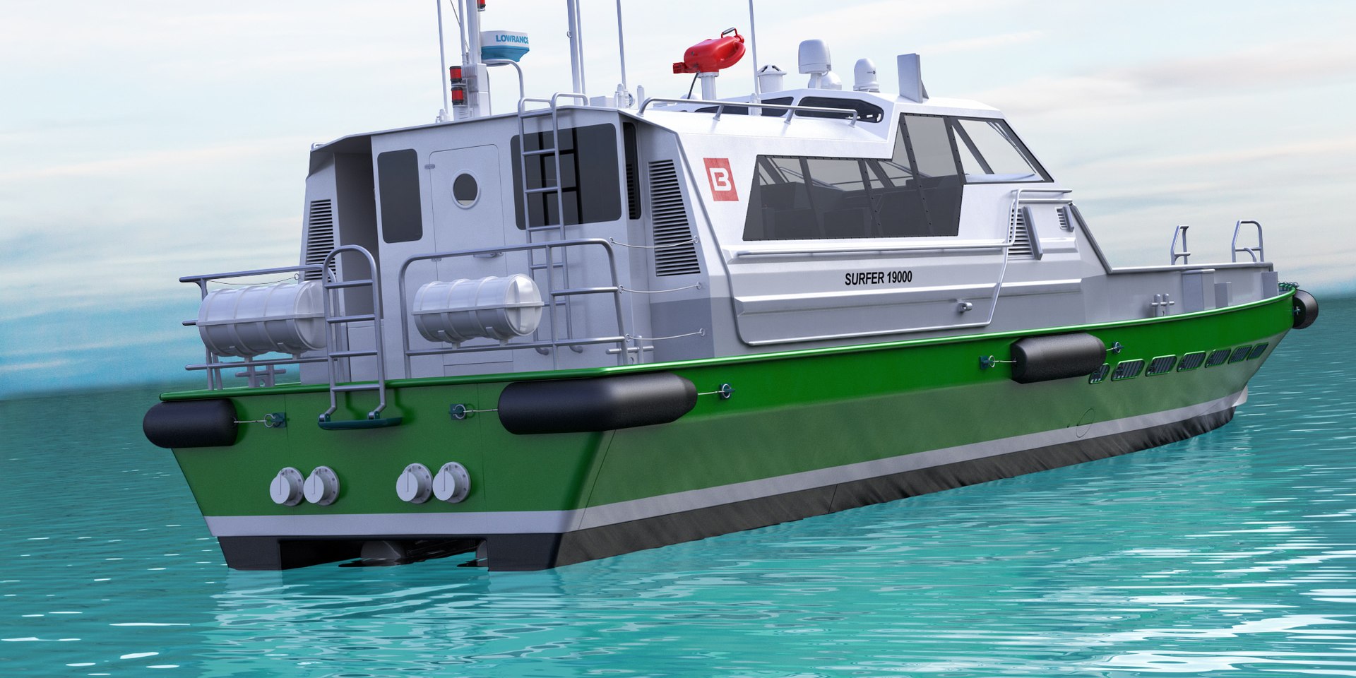 Surfer 19000 series boat model - TurboSquid 1296566