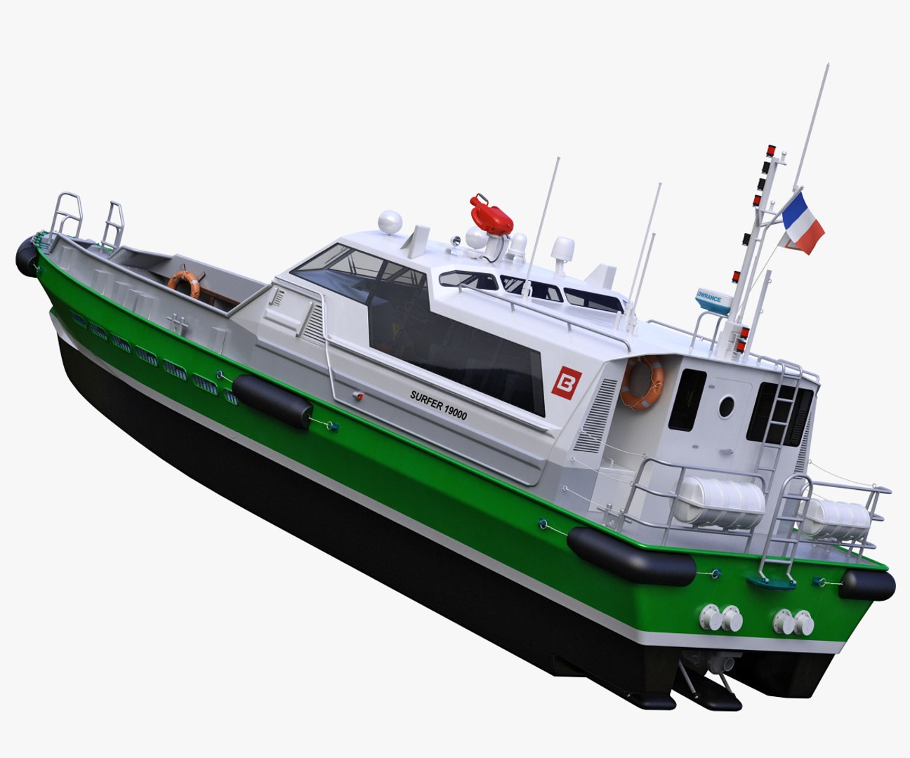 Surfer 19000 series boat model - TurboSquid 1296566