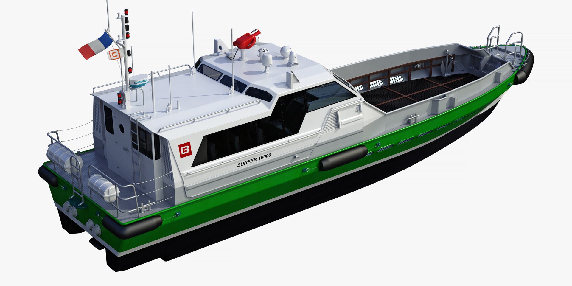 Surfer 19000 series boat model - TurboSquid 1296566