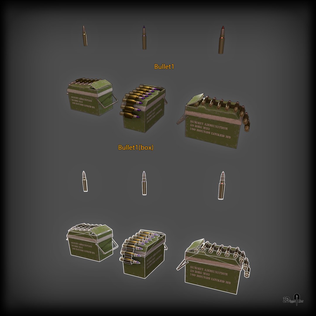 3d fbx pack ammo