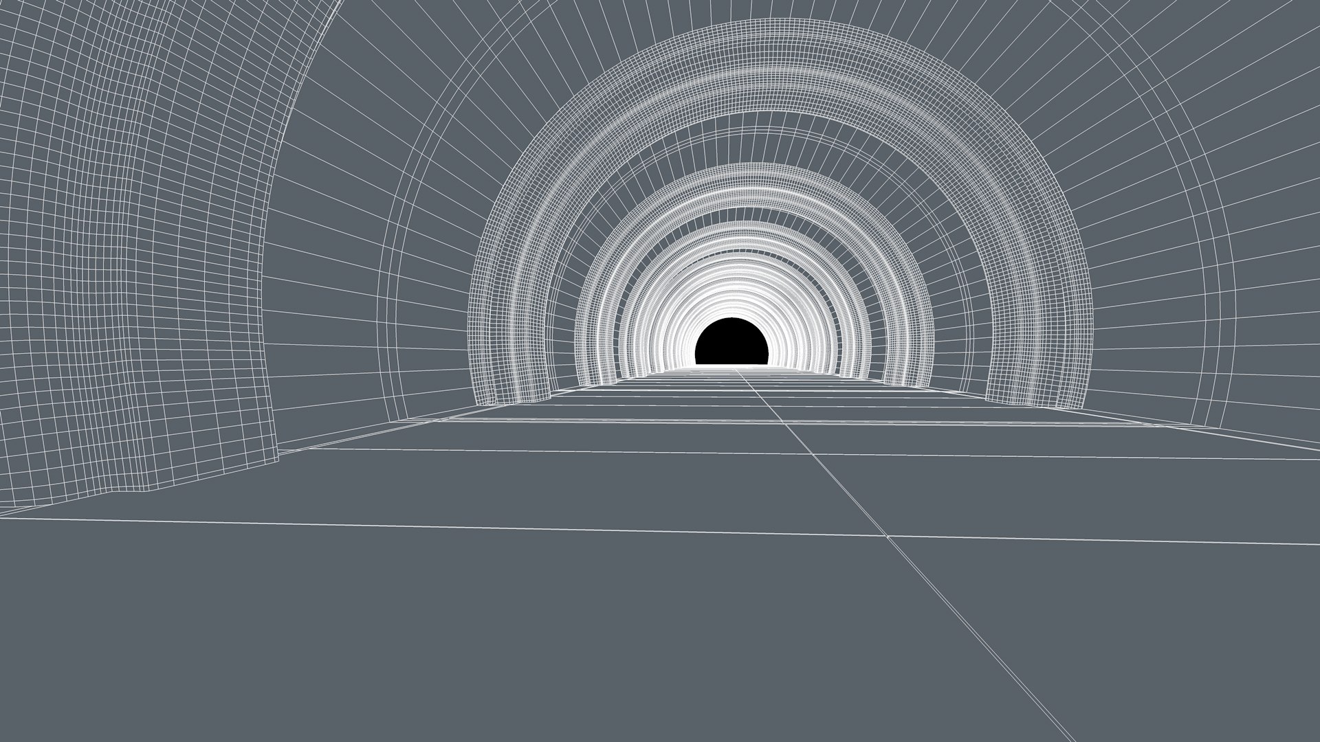 3D Futuristic Tunnel Model - TurboSquid 2393521