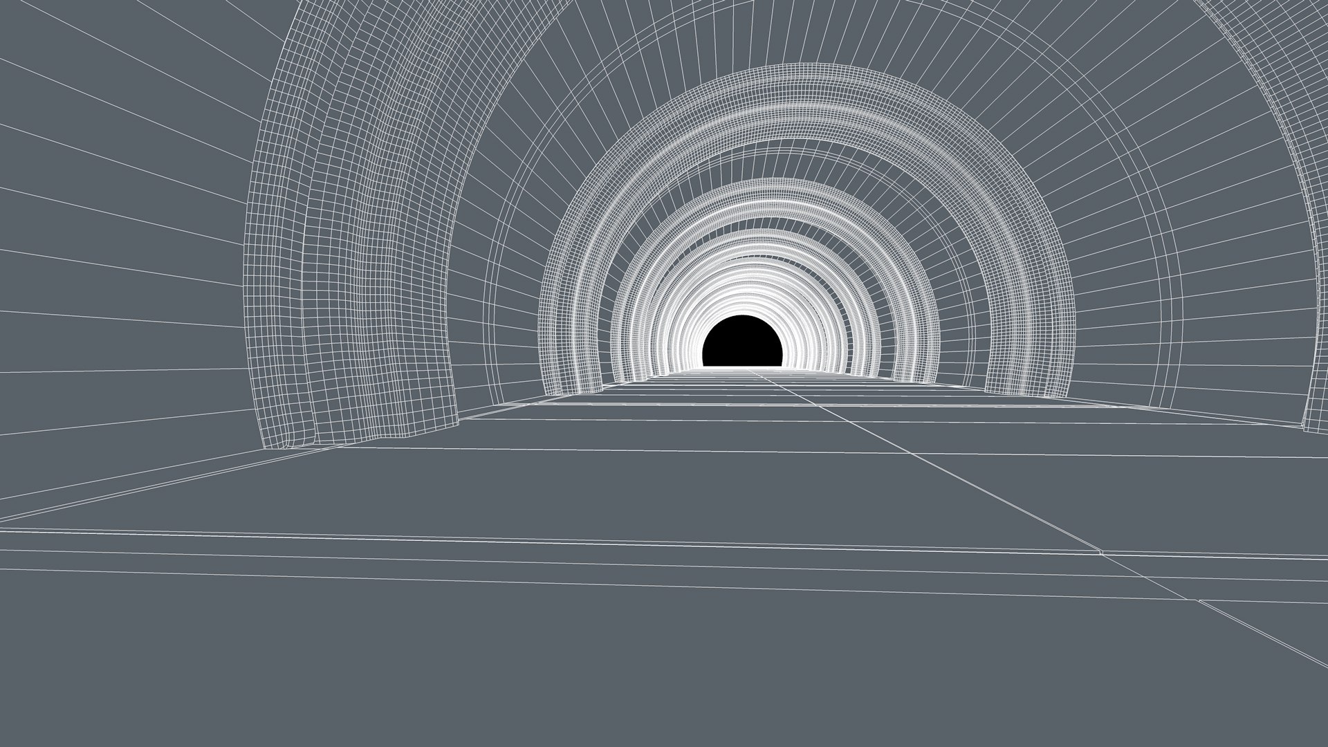 3D Futuristic Tunnel Model - TurboSquid 2393521