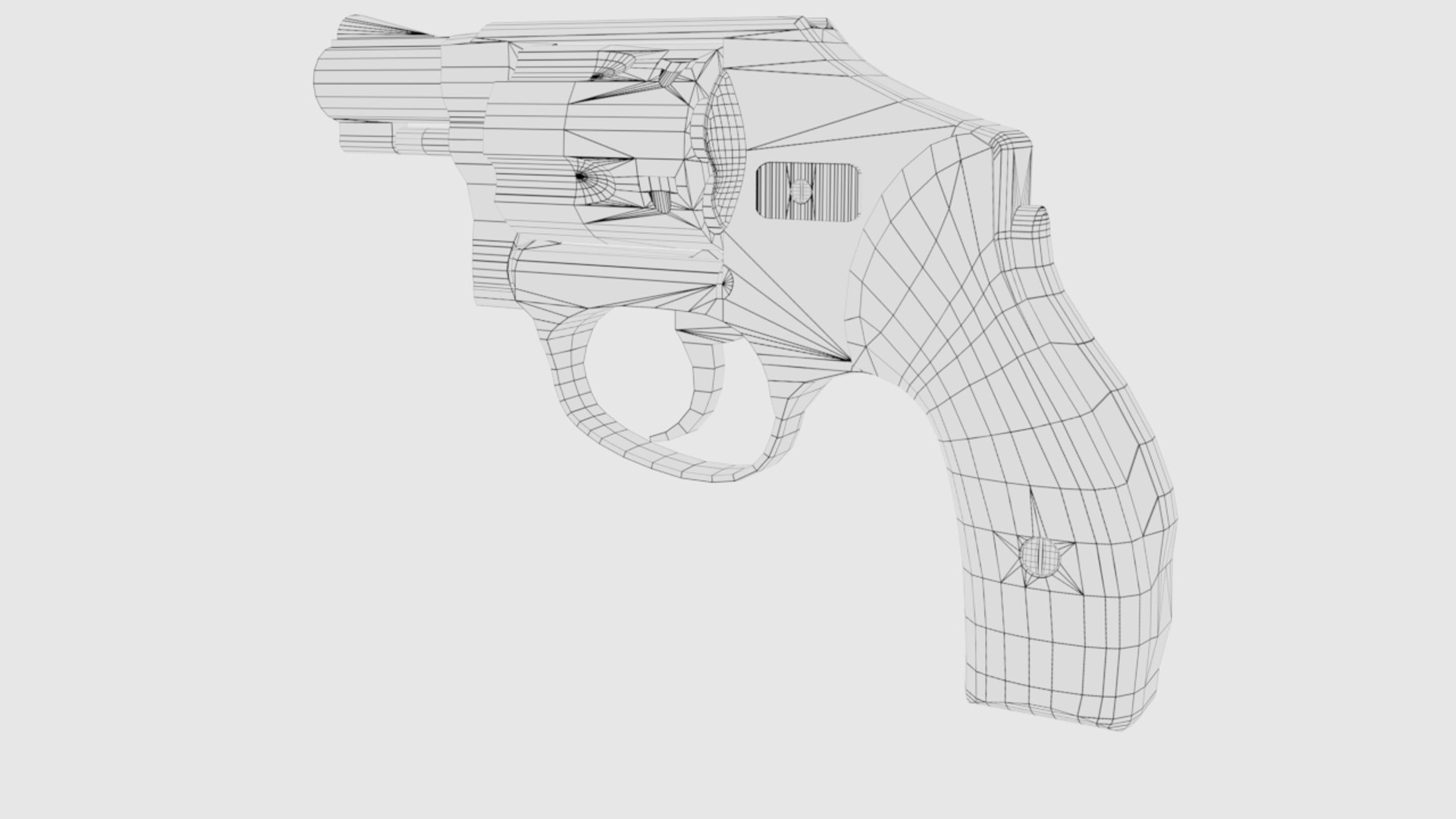 3D Model 38 Revolver - TurboSquid 1203447