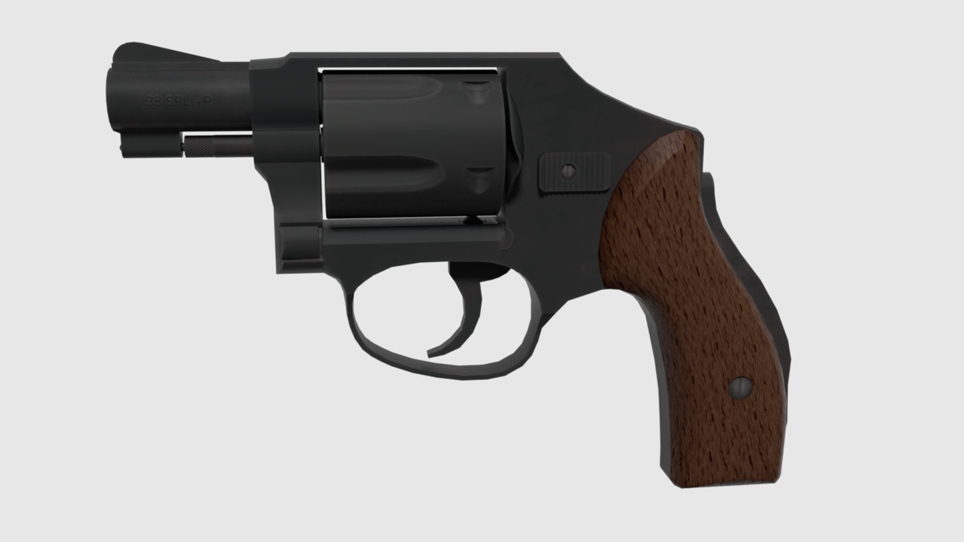 3D Model 38 Revolver - TurboSquid 1203447