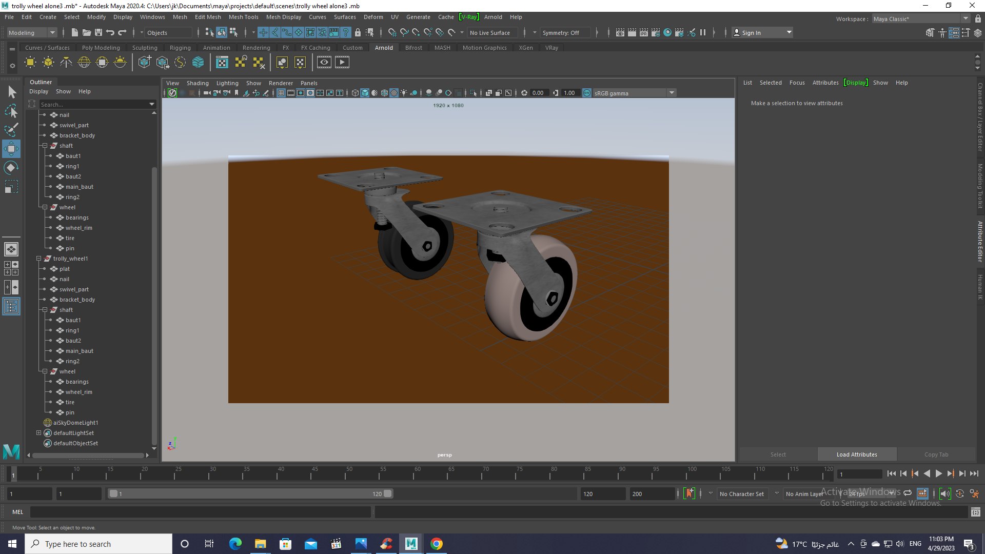 3D Trolly Wheel - TurboSquid 2065259