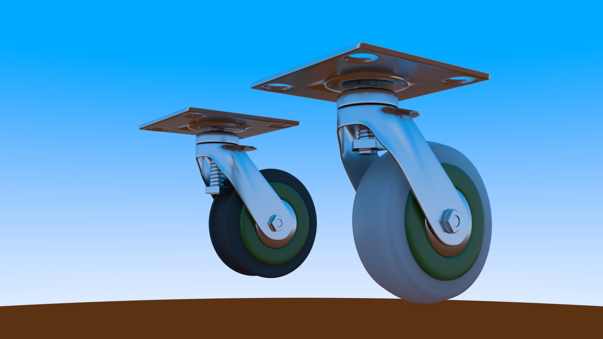 3D Trolly Wheel - TurboSquid 2065259
