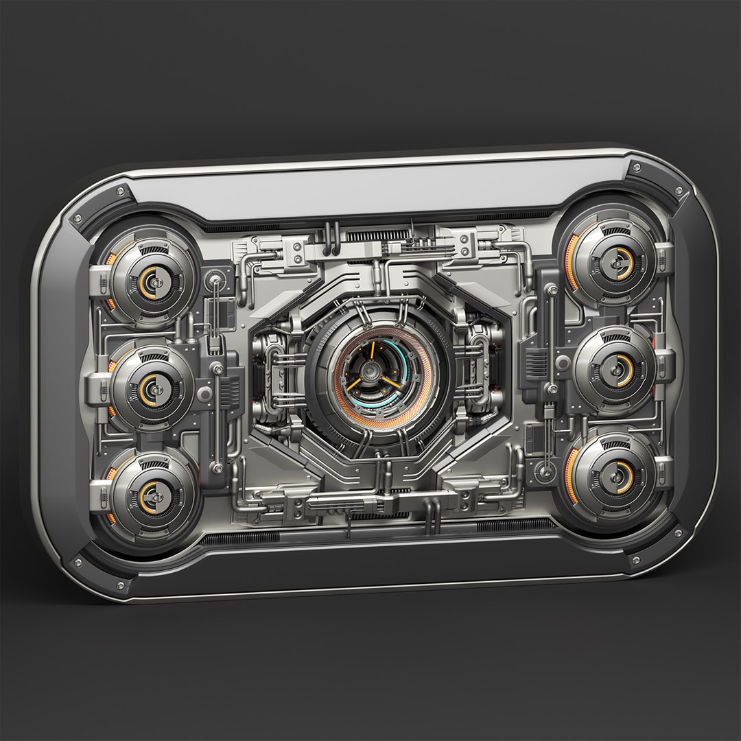 3D Sci-Fi Kitbash - Futuristic Panel 2 - Mega Element - TurboSquid 1982939