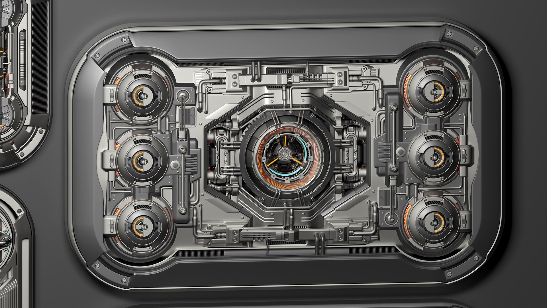 3D Sci-Fi Kitbash - Futuristic Panel 2 - Mega Element - TurboSquid 1982939