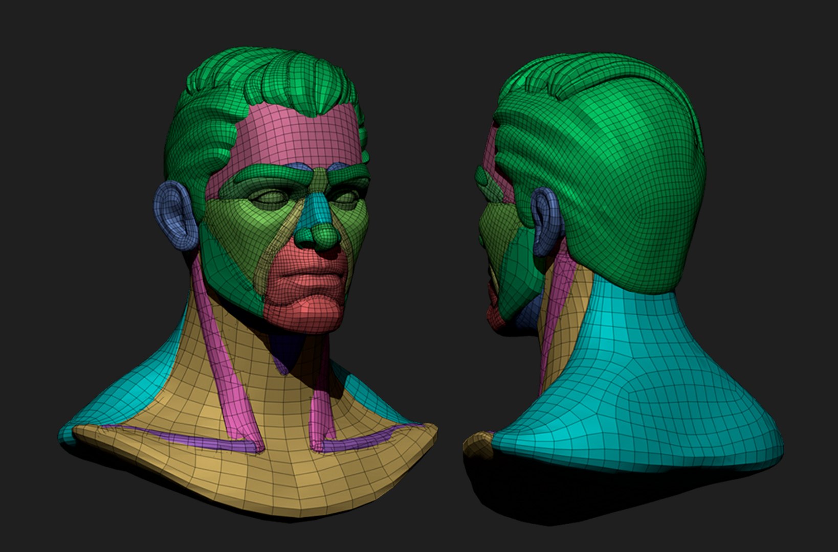 3D Model Male Head Base Mesh - TurboSquid 1314079